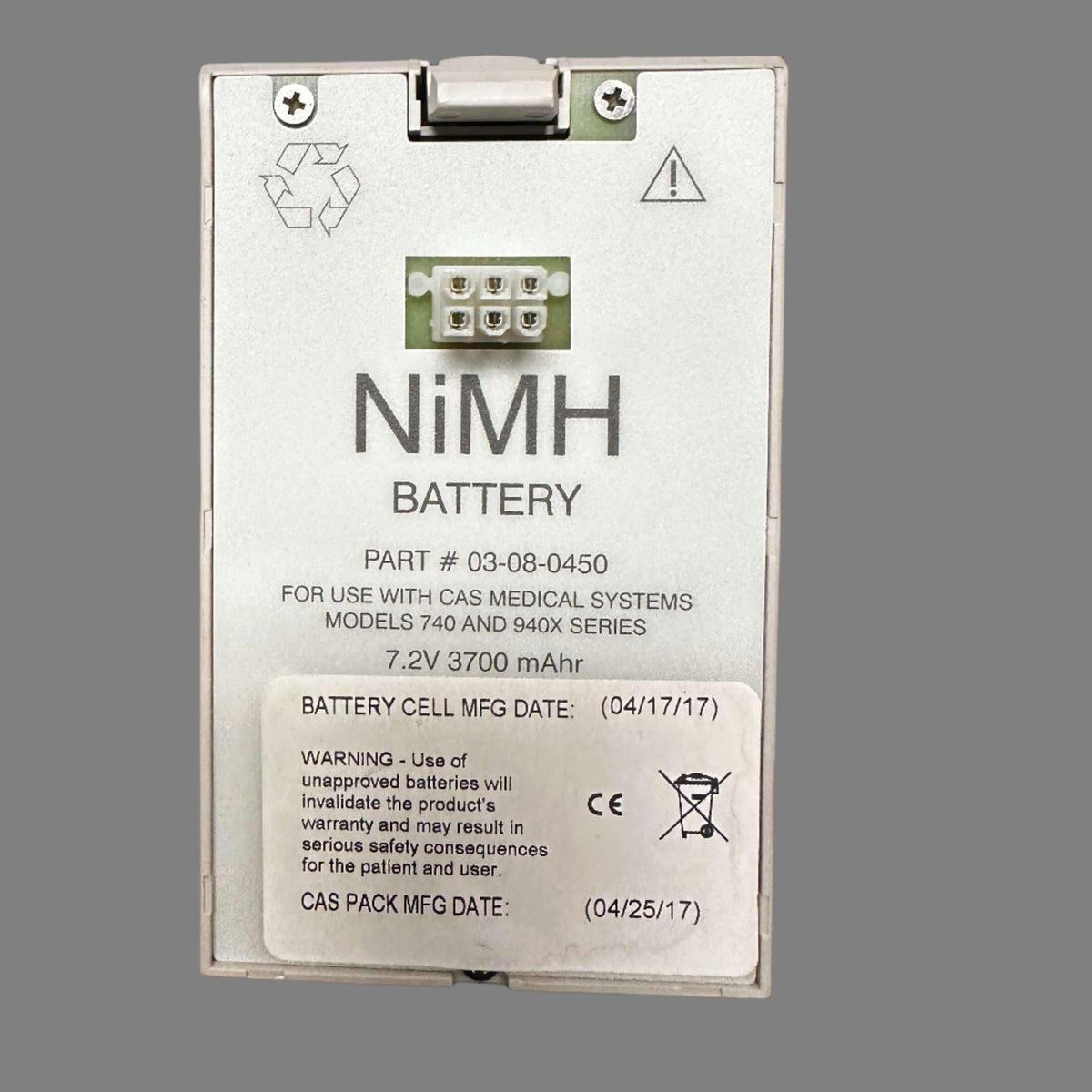 03-08-0450 CAS Medical Battery Rebuild Service – MTO Battery