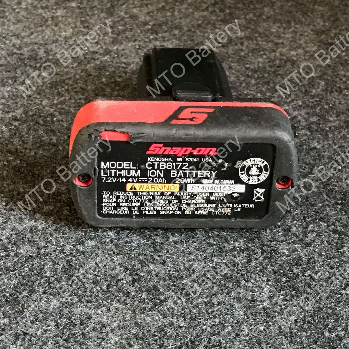 CTB8174 Snap-On® 14V Lithium Battery Rebuild Service – MTO Battery