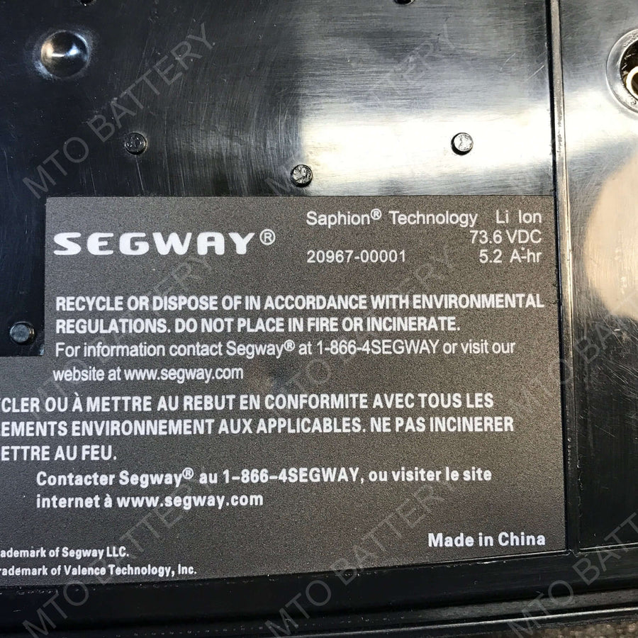 SEGWAY® Battery Rebuilding Services – MTO Battery